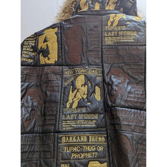 Newspaper | Jackets & Coats | Rare Vtg 9s Newspaper Tupac 2pac Shakur ...